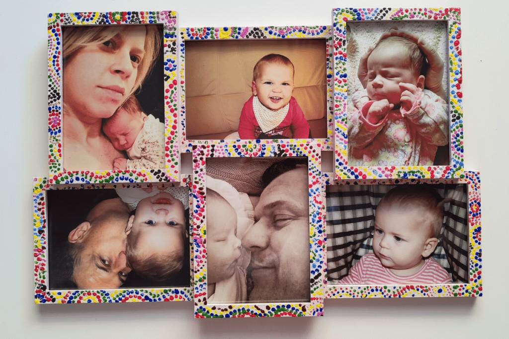 Personalized Photo Collage Frame - Kids Art Idea