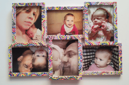 Personalized Photo Collage Frame - Kids Art Idea