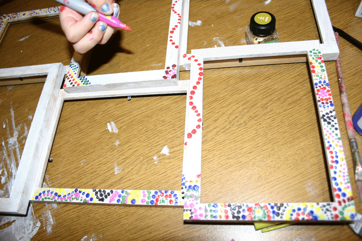 Personalized Photo Collage Frame - Kids Art Idea