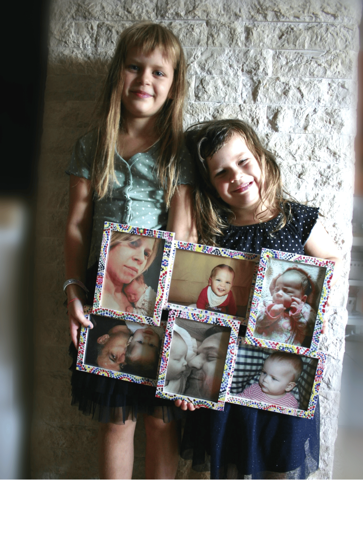 Personalized Photo Collage Frame - Kids Art Idea