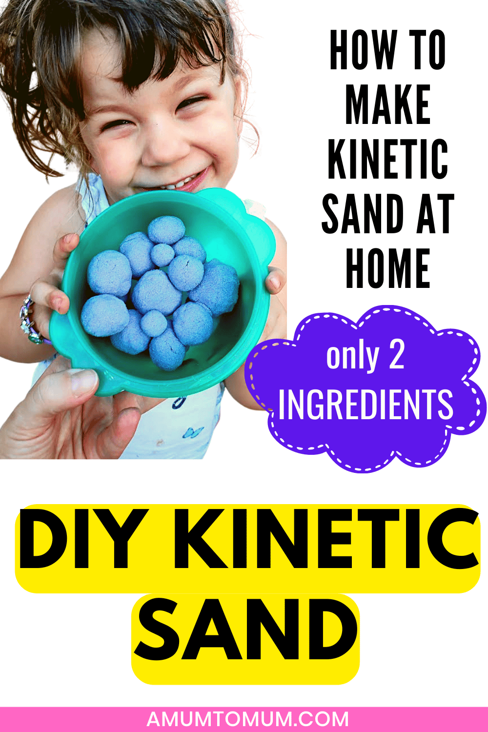 Easy Kinetic Sand Recipe - Only 2 Ingredients