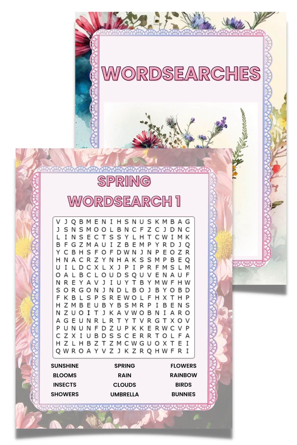 Spring Themed Kindergarten Activity Booklet - FREE PDF
