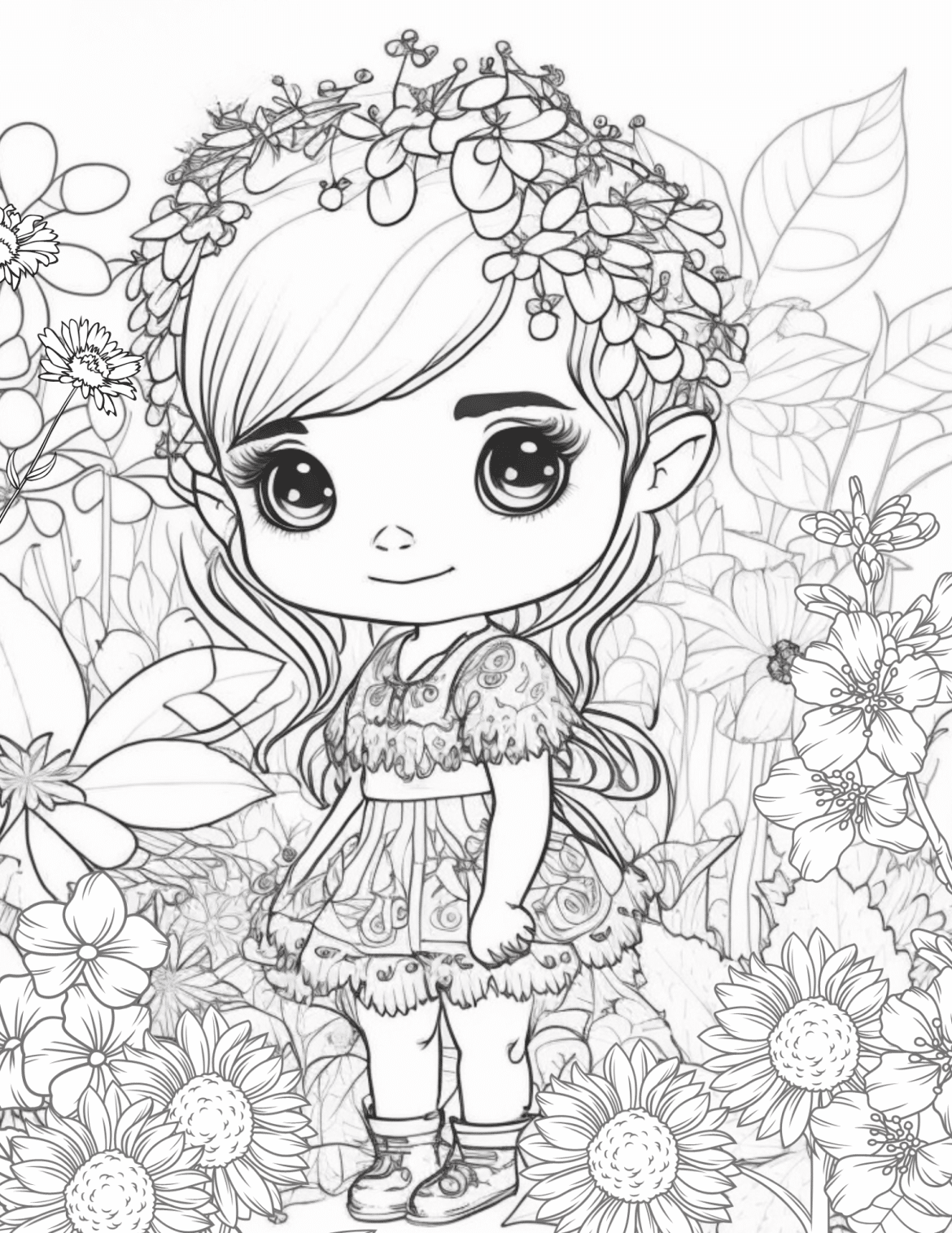 Kawaii Coloring Pages For Girls And Adults Free