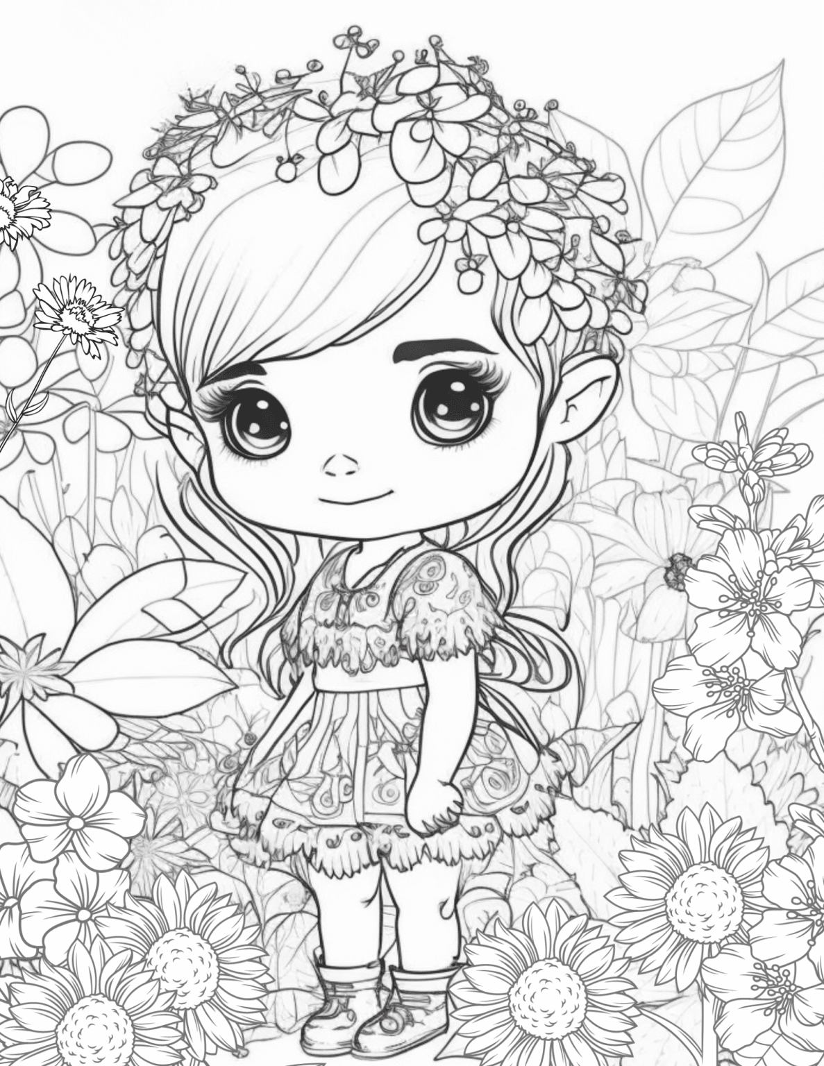 Kawaii Coloring Pages for Girls & Adults - FREE