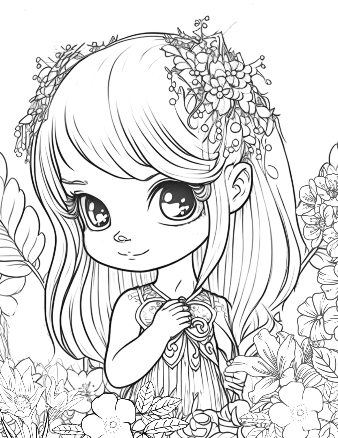 Kawaii Coloring Pages for Girls & Adults - FREE