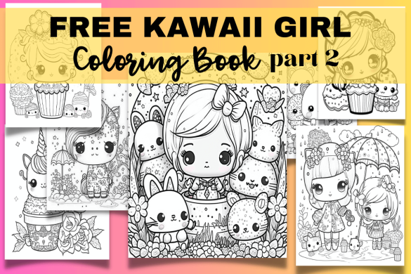 Kawaii Coloring Pages for Girls & Adults - FREE