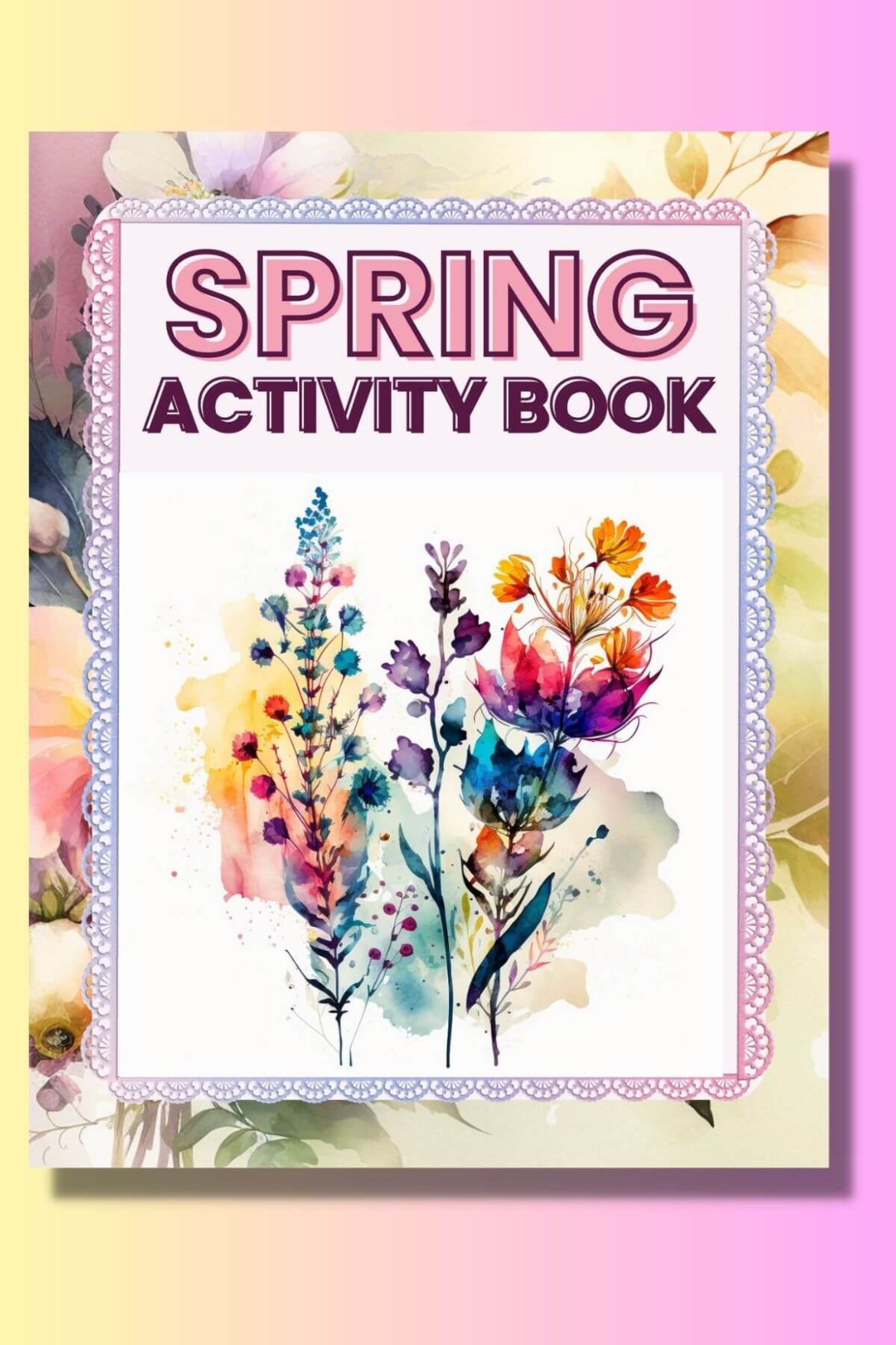 Spring Themed Kindergarten Activity Booklet - FREE PDF