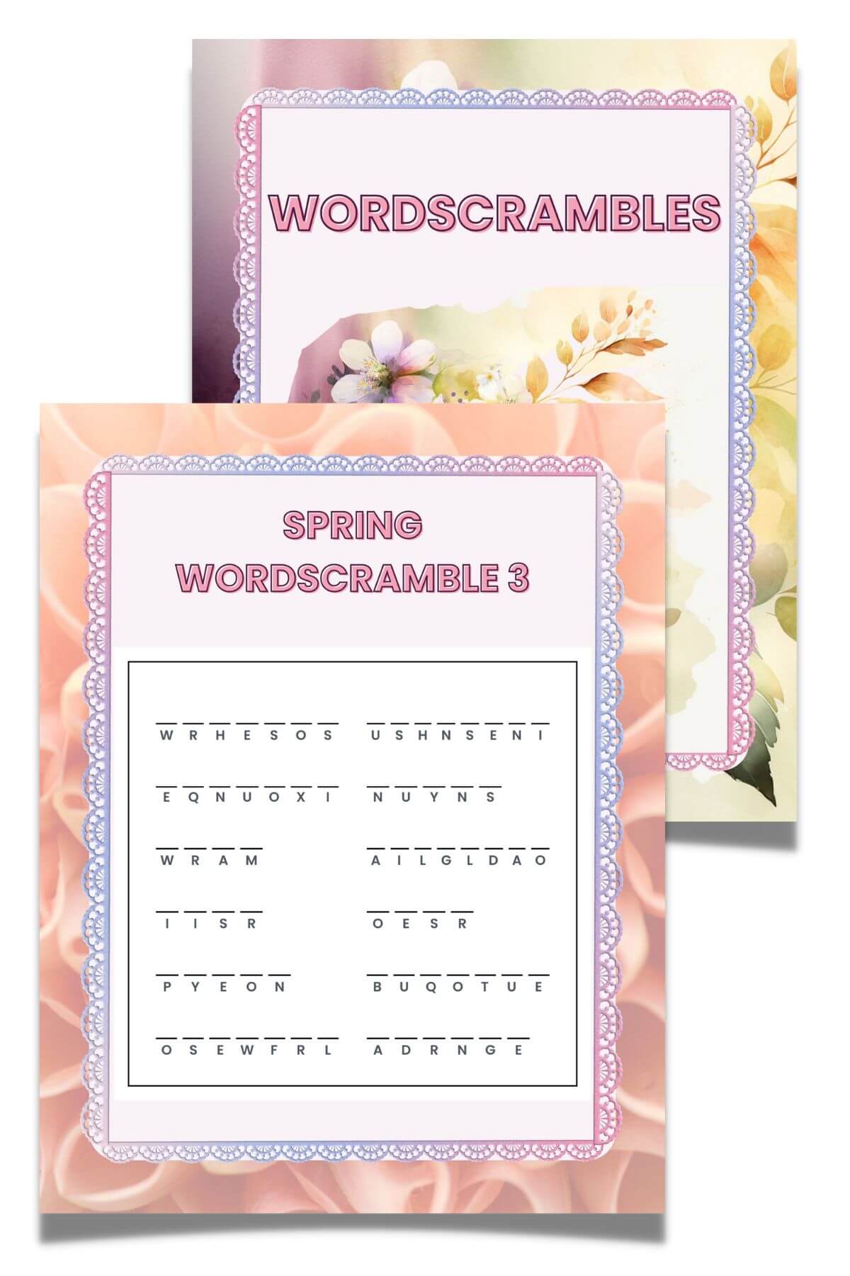 Spring Themed Kindergarten Activity Booklet - FREE PDF