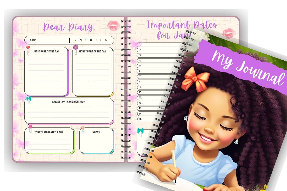 Printable Journal for Girls - Use it Over and Over