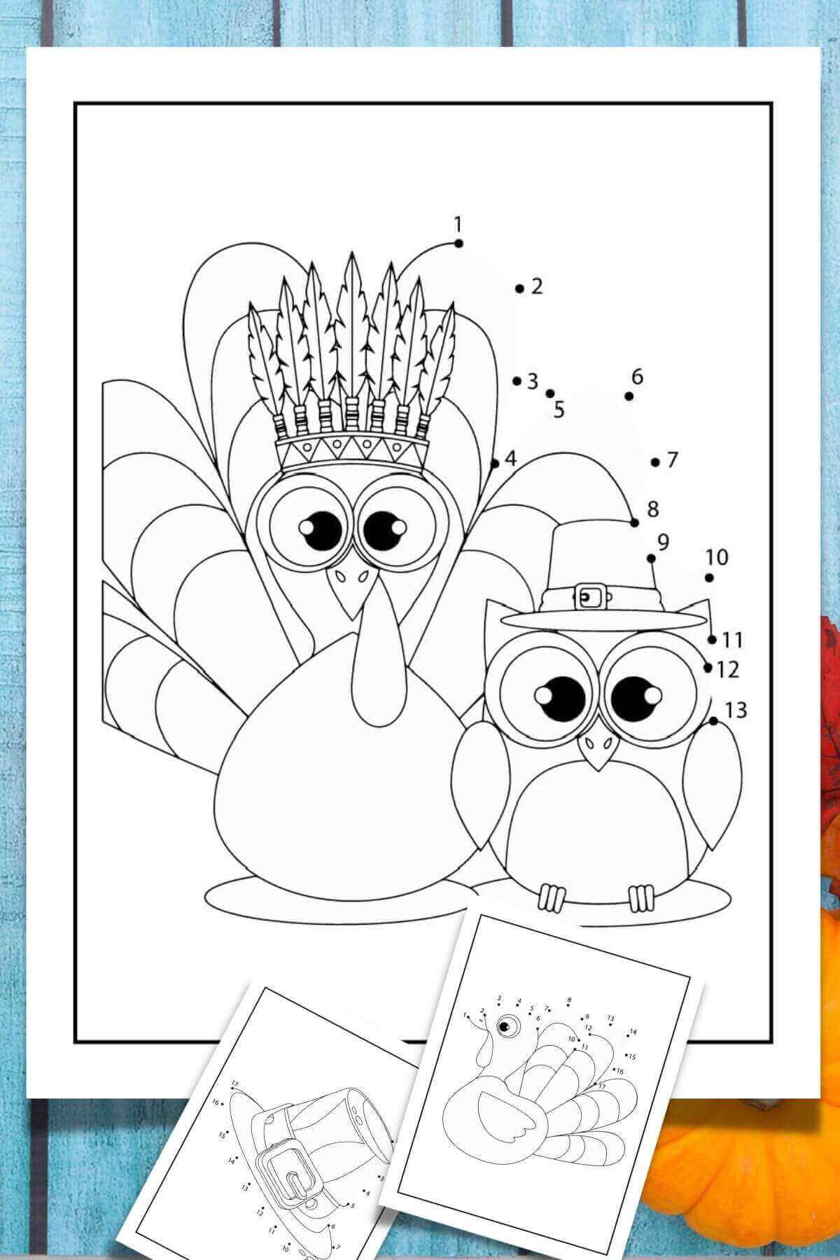 FREE Thanksgiving Activity Book Printable With 105 Pages