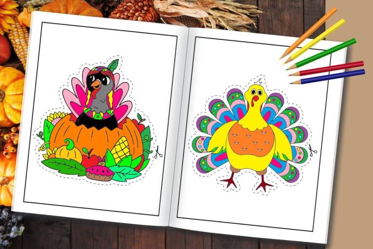 FREE Thanksgiving Activity Book Printable With 105 Pages