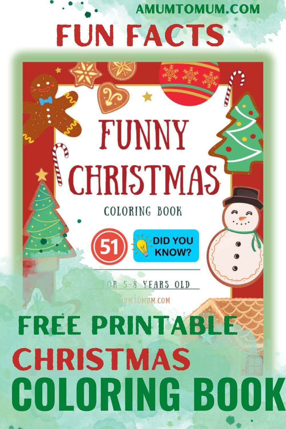 51 Fun Fact Christmas Coloring Pages