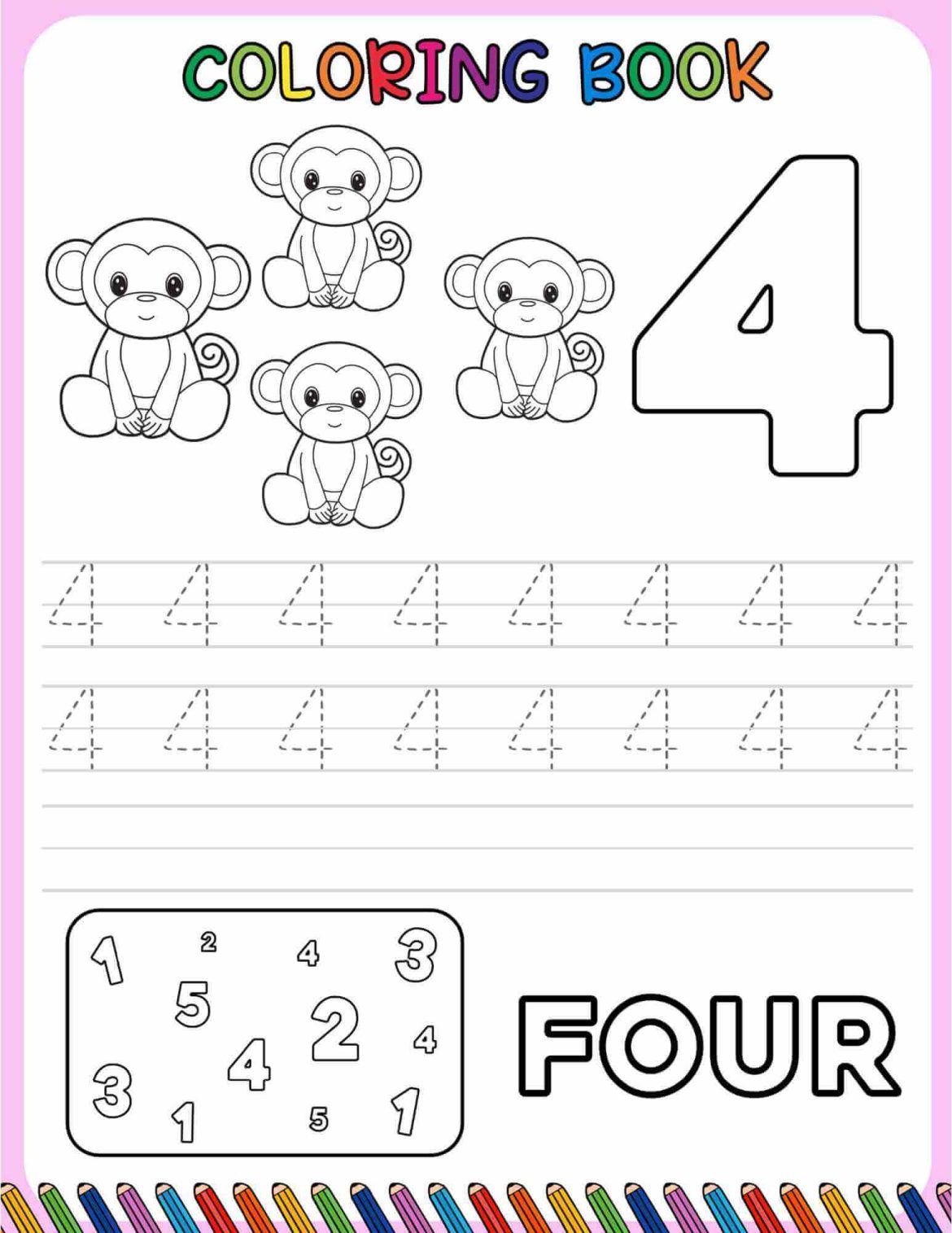 Free Adorable Tracing Numbers 1-10 Worksheets for Youngsters