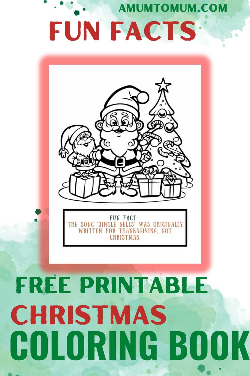 51 Fun Fact Christmas Coloring Pages