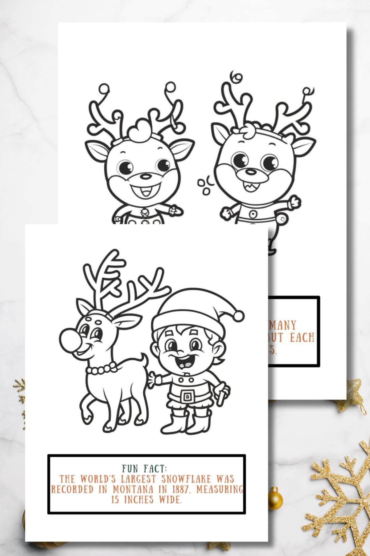 51 Fun Fact Christmas Coloring Pages