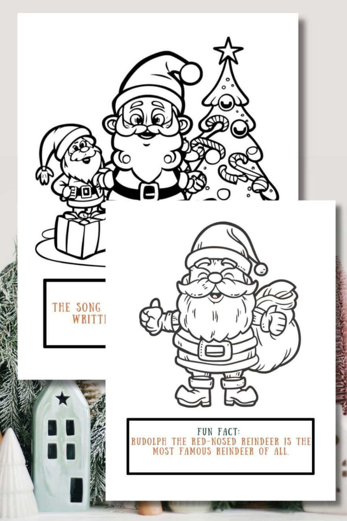 51 Fun Fact Christmas Coloring Pages