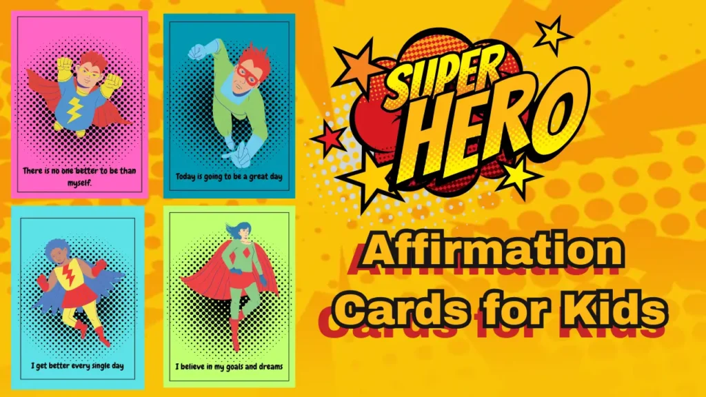 20 Superhero Affirmation Cards for Children